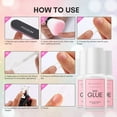 Makartt 3Pcs Super Strong Waterproof Nail Glue for Acrylic, False, Art ...