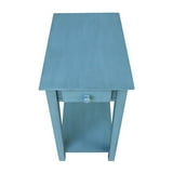 International Concepts Narrow End Table in Ocean Blue - Walmart.com