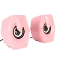 USB Powered Speaker with RGB Lights Volume Control Portable Wired ...