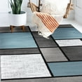 World Rug Gallery Contemporary Modern Boxes Area Rug or Runner ...