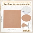 1 Set 5Pcs Kraft Paper Blank Notebooks Rectangle BurlyWood 140x100x3 ...