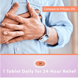 Curist Heartburn Relief Omeprazole 20 mg 168 Tablets Delayed-Release ...