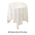 Colorful Lace Tablecloth Round Embroidered Table Cover with Non-Slip ...