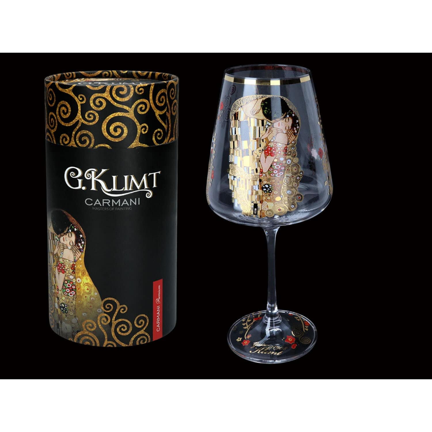 World Gifts G.Klimt Art Wine Glassware Set, 15oz Round Glass - Walmart.com