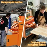 5-Drawer Mobile Mechanic Tool Chest, Rolling Cabinet with Lock ...