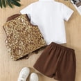 Boys formal Occasions Summer Vest Shirt Short Sleeve Outfit Birthday ...