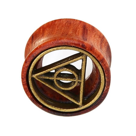 Ruiboury 1Pc Women Men Girls Wood Ear Tunnels Ear Ear Tunnel Plugs ...