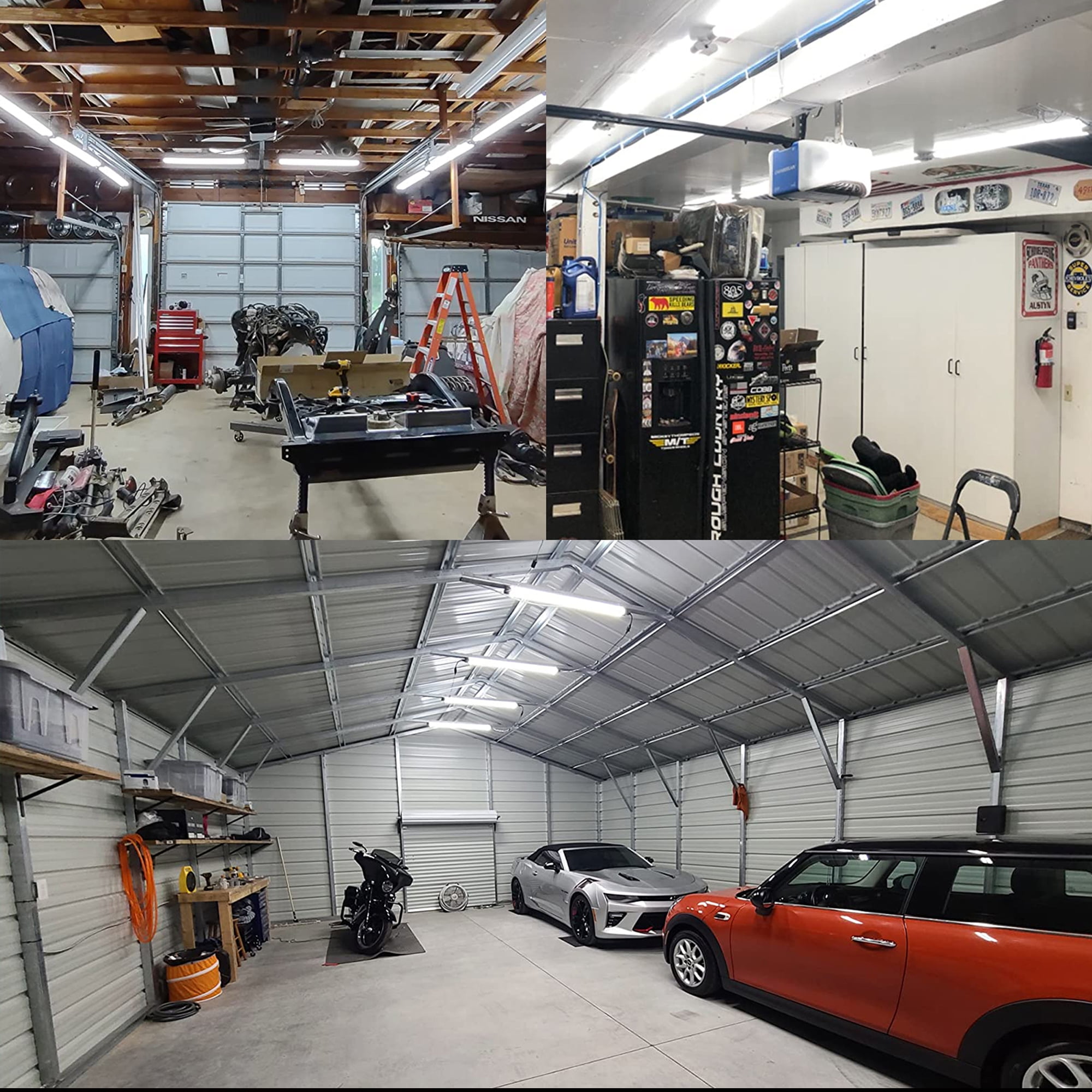 Buy Eterlight 2 Pack 4FT Linkable LED Shop Light for Garage, 4400lm ...