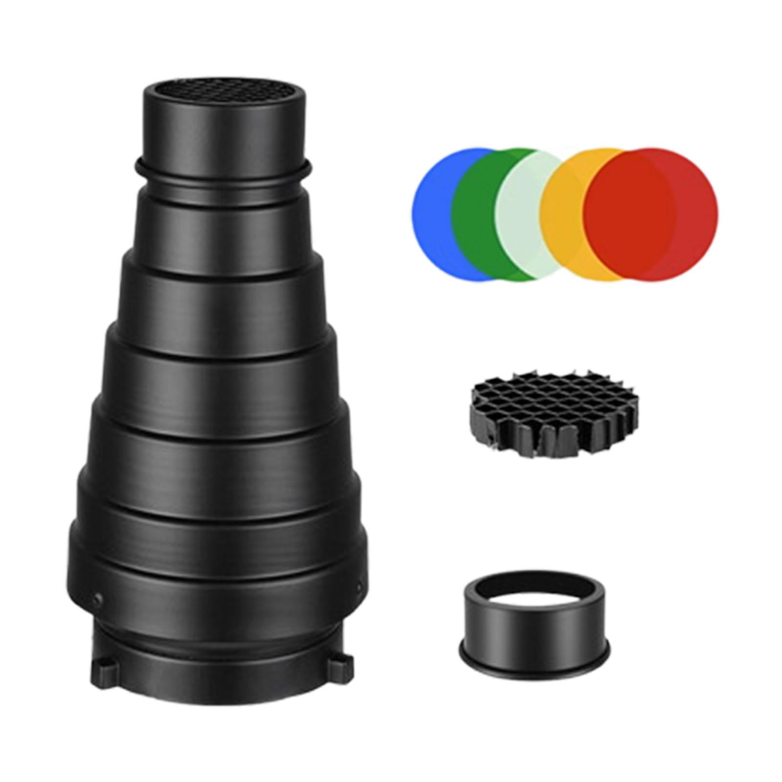 Soonpho Aluminium Alloy Conical Snoot Kit For Bowens Mount Strobe Flash