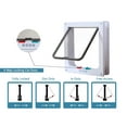 ZOUYUE 4 Way Lock Cat Door for Exterior Doors,Pet Door Flap for Window ...