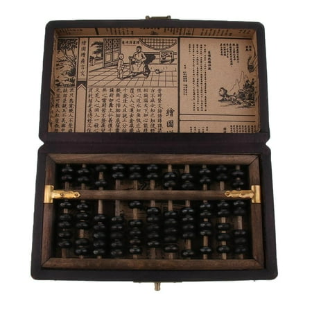 11 Digit Rods Standard Abacus Wooden , Chinese Calculator Counting Tool ...