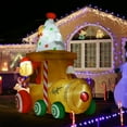 Coolmade 7ft Blow Up Christmas Inflatables, Gingerbread on Ice Cream ...