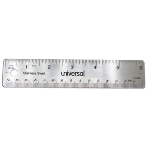 Stainless Steel Ruler, Standard/Metric, 6" - Walmart.com - Walmart.com
