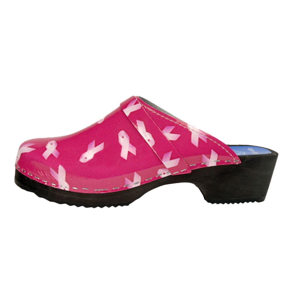 Torpatoffeln Sweedish Pink Ribbon Awareness Clogs - EU Size 37 ...