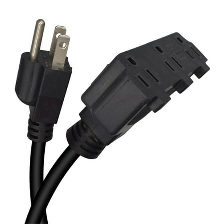 3 Pin 5-15P to 5-15R Power Cable 5ft Conversion Cord for Monitors ...