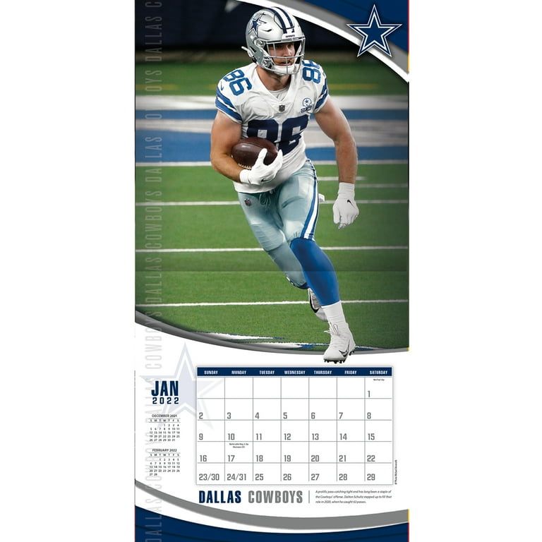 Dallas Cowboys Desktop Calendar 2022