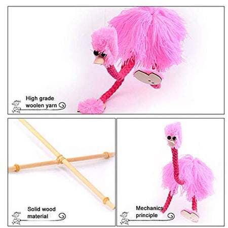Ostrich Marionette Toy, Hand Made Ostrich Marionette Puppets String ...