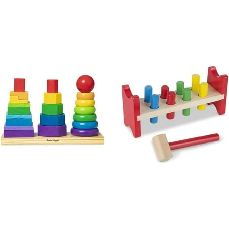 XTY Geometric Stacker - Wooden Educational Toy | Wooden Shape Sorter ...