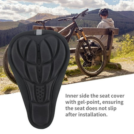 Silicone Gel Thick Soft Bicycle Bike Cycling Saddle Seat Cover Cushion ...