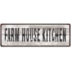 Farmhouse Kitchen Vintage Reproduction Black White 6x18 Metal Sign ...