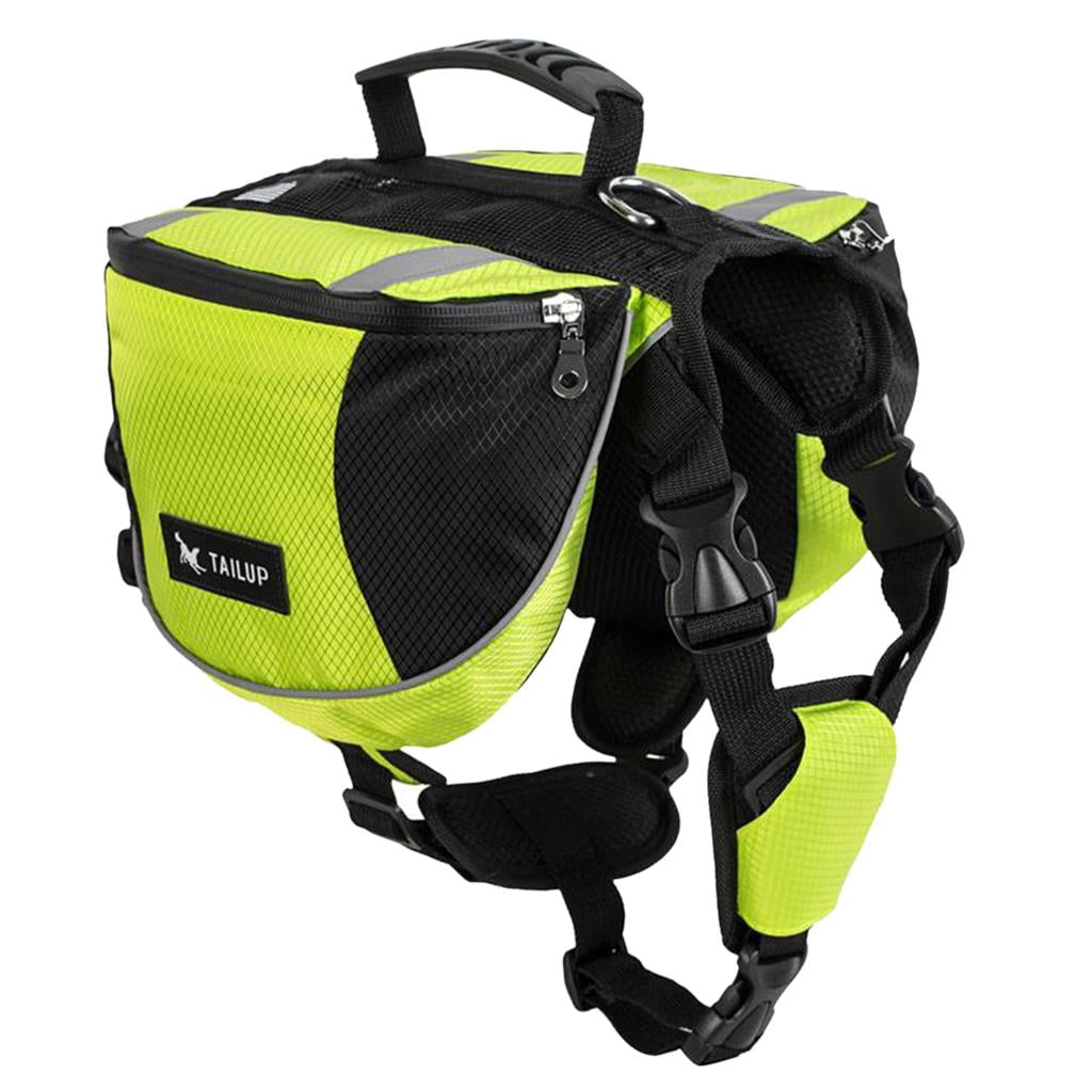 Pet Dog Puppy Saddle Backpack Carrier Mochila para arnés de viaje verde ...