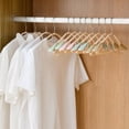 Slim Clothes Hangers, 10 Pack, Durable Plastic, Space Saving - Walmart.com