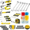 GOXAWEE Hand Tool Set 108 Pieces with Storage Toolbox, Ergonomic ...