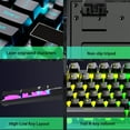 Gaming Keyboard and Mouse Combo, RGB LED Backlit Keyboard with 104 Key ...