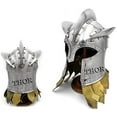 Medieval Armor Kings guard Helmet Wearable for Adult Costumes Silver ...