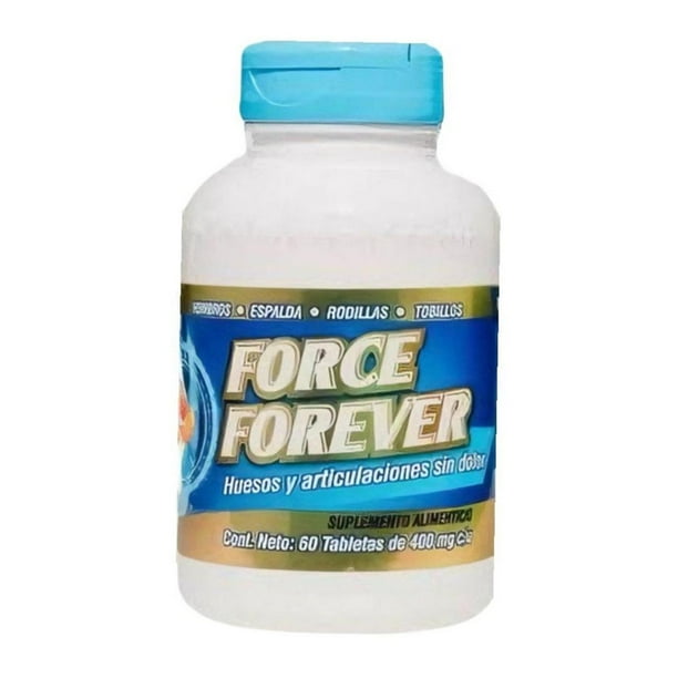 Force Forever Suplemento Articular Tapa Azul 60 Tabletas 400mg blanco ...