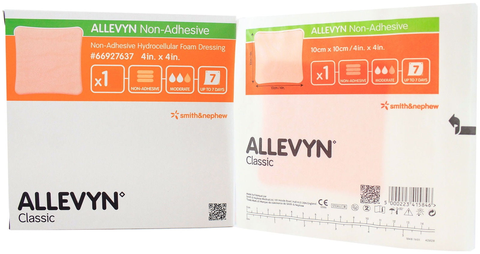 Smith & Nephew 66927637 Advanced Foam Wound Dressing Non-Adhesive 4 in ...
