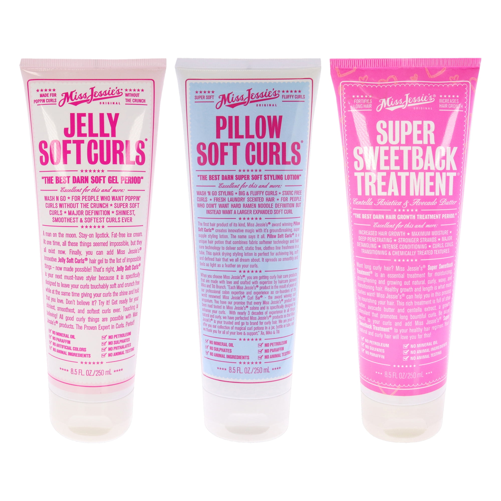 Kit de tratamiento Jelly Soft Curl Miss Jessies 3 piezas gel 8,5 oz ...