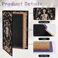 1pc Book Shaped Printed Imitation Leather Storage Boxes with MDF ...