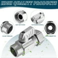 XUERUI-304 Stainless Steel Garden Hose Shut Off Valve, 3/4"GHT Thread ...