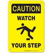 Caution Step Up Sign - Walmart.com
