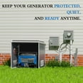 GDLF Generator Shed, Outdoor Generator Box with Cooling Fan ...