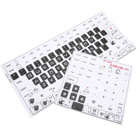 Keycaps Stickers, Frosted Appearance Keyboard Stickers Clear Pattern ...