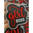 Red & Black, 1-pc "Girl Boss" Badge, Entrepreneur Homage Badge, Cute ...