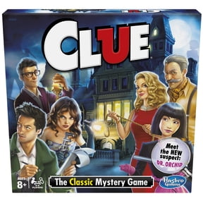 Clue Board Game for Kids Ages 8 and Up, Family Detective Game for 2-6 ...