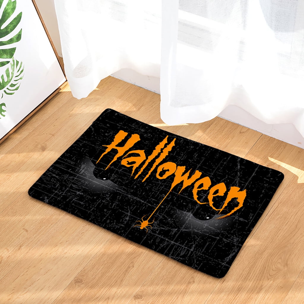 Zedker kitchen Rugs Door Mat Washable Halloween Abstract Skull, Kitchen ...