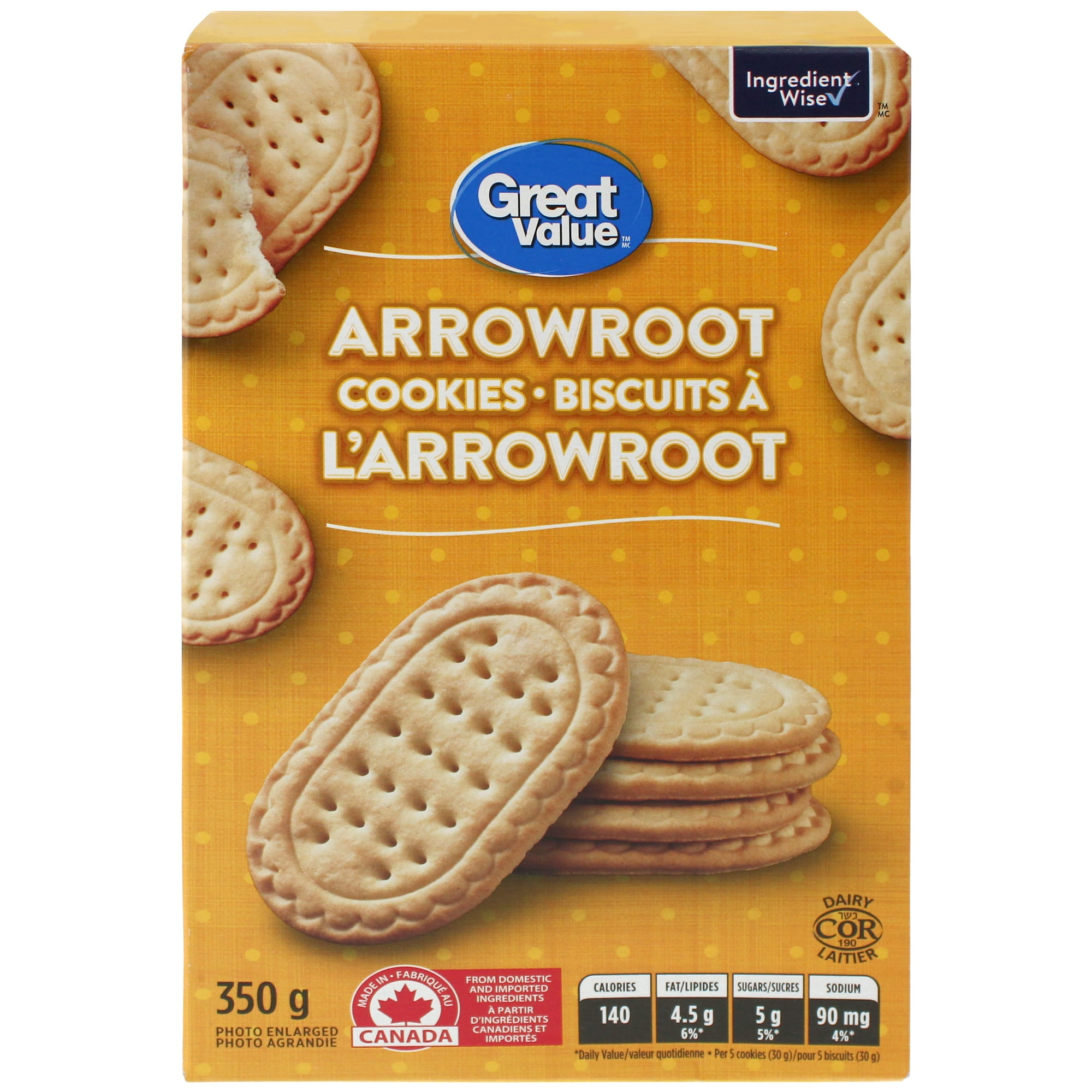 Click here for Great Value Arrowroot Cookies 350 G prices