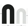 CosmoLiving by Cosmopolitan Black Wooden Layered Arch Geometric ...