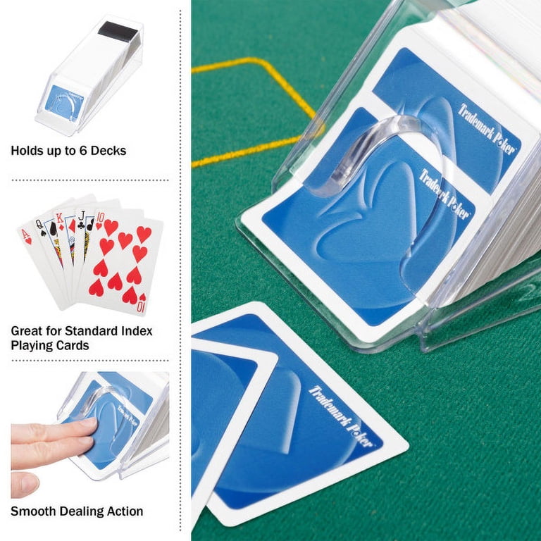 Stainless Steel Keychain 4 Deck Blackjack Shoe & Discard Tray Set ...