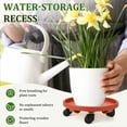4 Pack Heavy Duty Plant Caddy with Wheels, 11 inch Plant Caddy Base ...