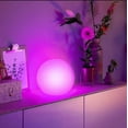 8-Inch LED Night Light Ball with 16 RGB Colors Dimmable Rechargeable ...