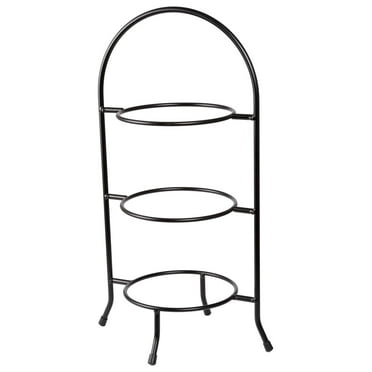 SWEEJAR Porcelain 3 Tier Round Tray Set, Ceramic Cake Stand for Wedding ...