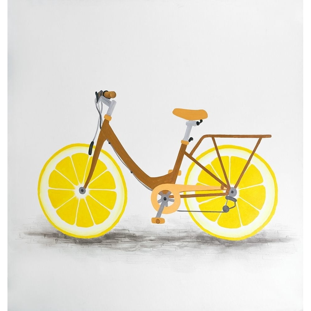LEMON WHEEL BIKE Poster Print by Atelier B Art Studio (12 x 12 ...