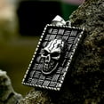 MATROOY Men's Gothic Retro Skull Pendant Necklace Punk Rock Biker ...