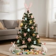 Bunny Ear Tree Topper 1PC， Spring Base Design for Medium Large ...