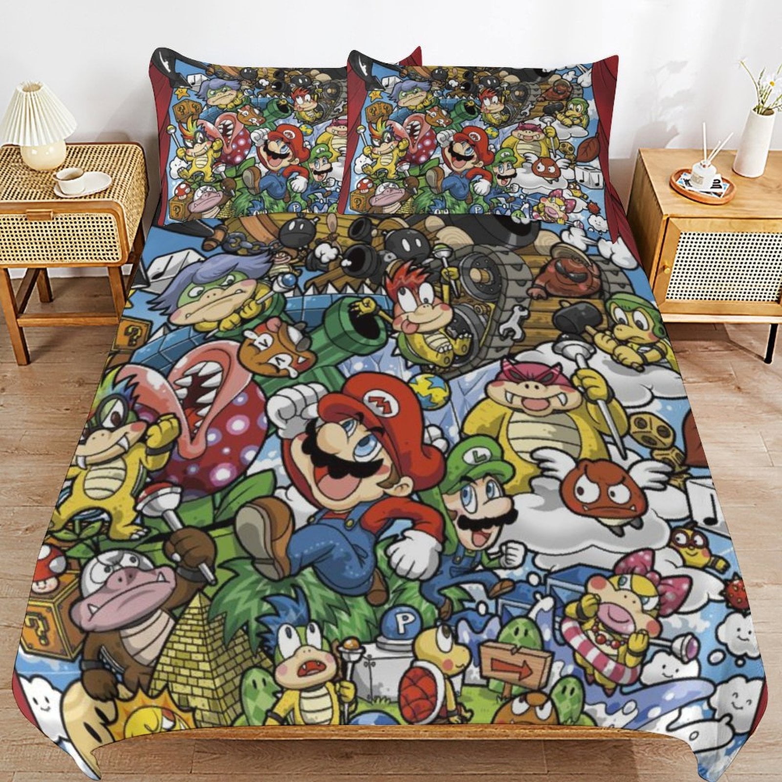 Click here for Yingd Super Mario 3-Piece Comforter Set For Bedroo... prices